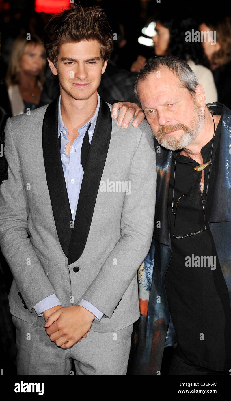 Andrew Garfield and Terry Gilliam UK film premiere of 'The Imaginarium ...