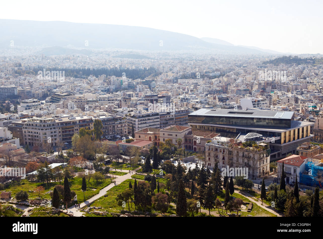 Acropolis aerial view hi-res stock photography and images - Alamy