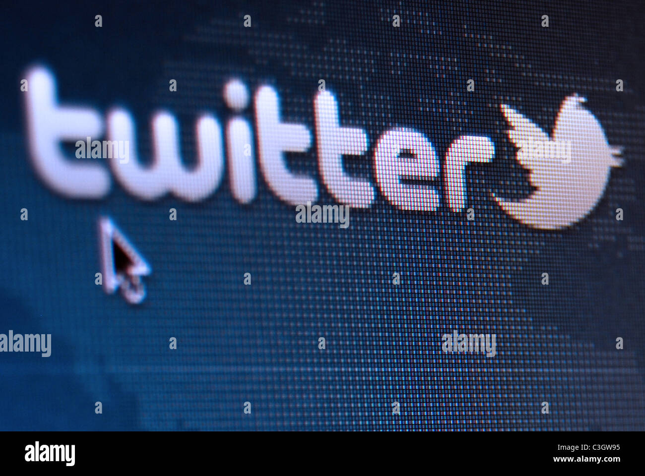 A photo illustration of the Twitter social networking website Stock ...