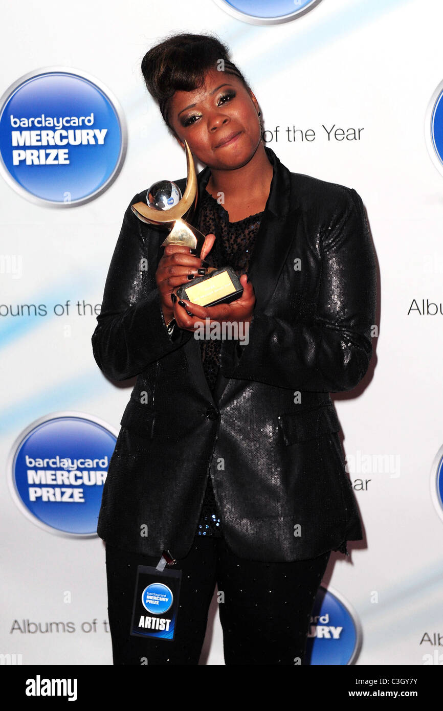 Speech Debelle at the Mercury Music Awards at The Grosvenor House Hotel ...