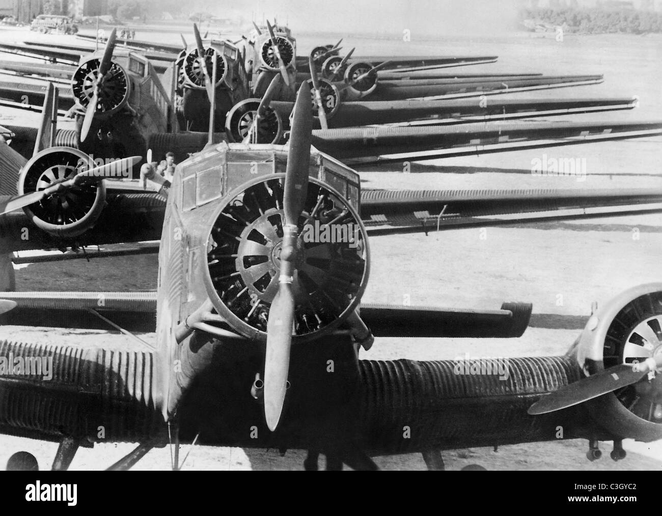 A German Junkers Ju 52 Transport Plane, Used for 'Operation Merkur ...
