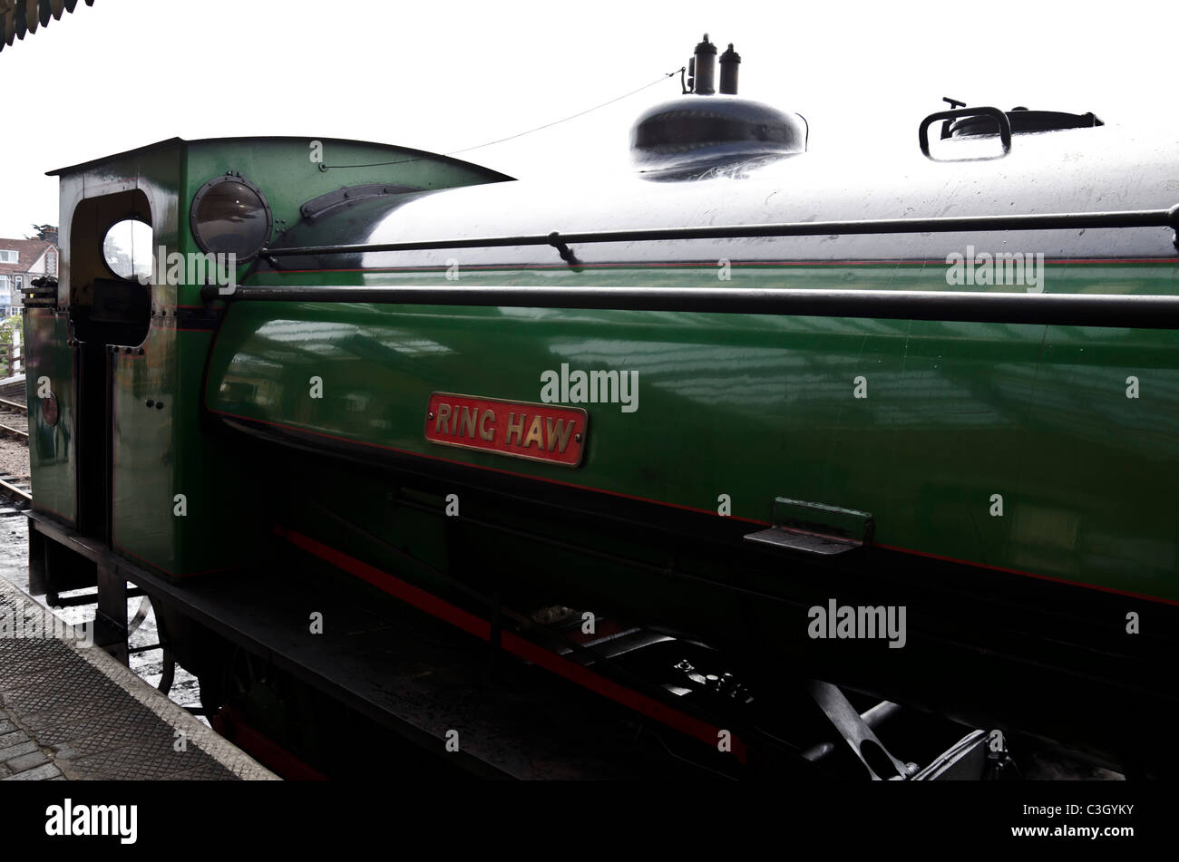 Saddle tank steam engine on the North Norfolk Railway, Norfolk, England ...
