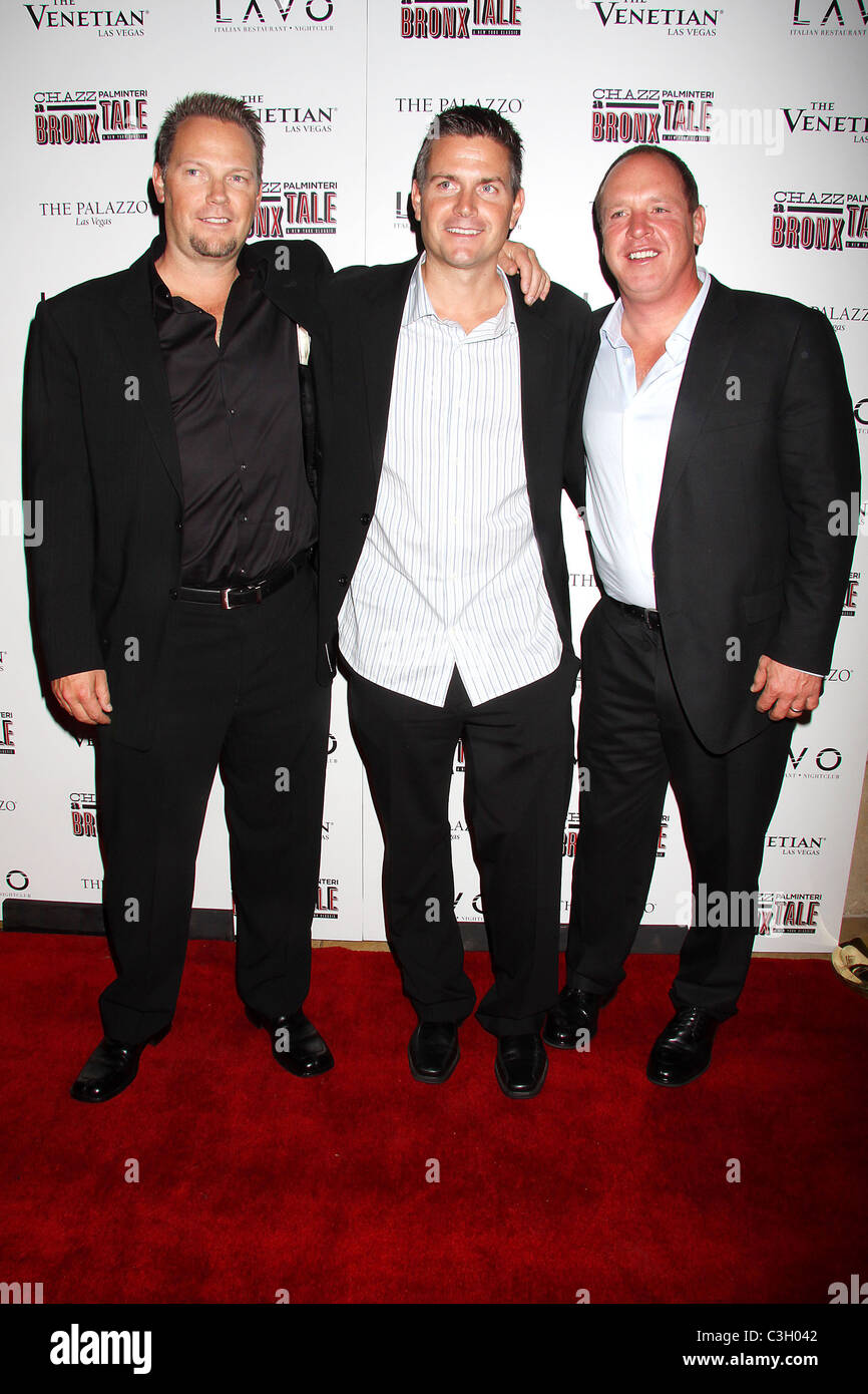 Matt Othick, Trent Othick, John Gauhan 'A Bronx Tale' post performance party at Lavo inside The ...