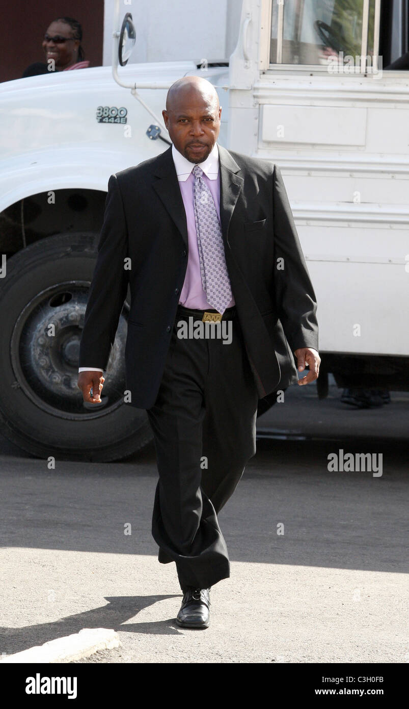 Tarino Lightbourne outside court at the extortion trial over the death ...