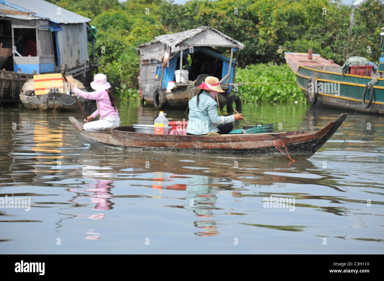 Vietnamese Boat People Cambodia Stock Photo - Alamy
