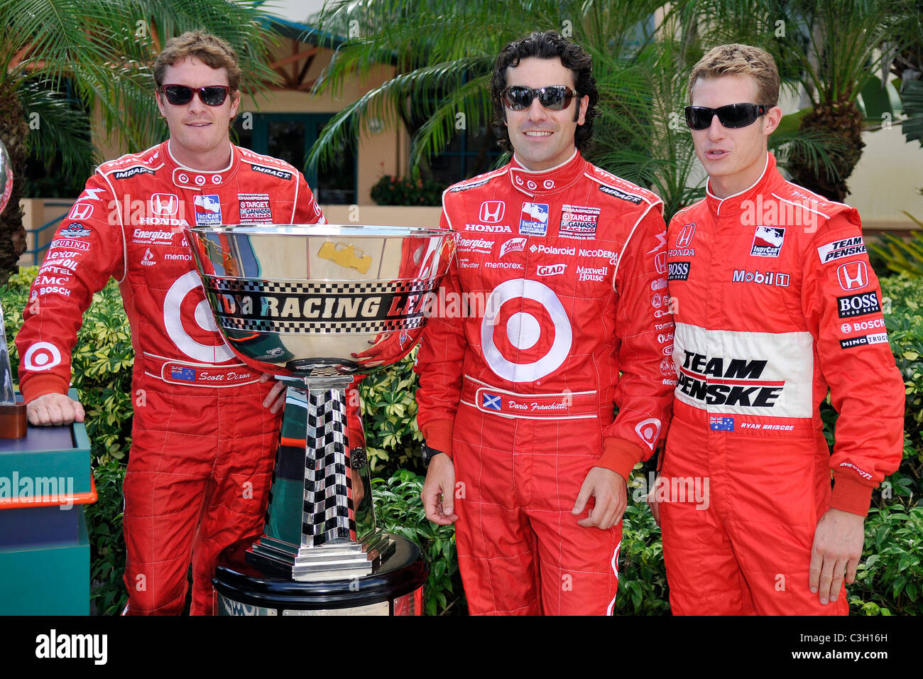 Scott Dixon, Dario Franchitti and Ryan Briscoe Indy Car Racers ...
