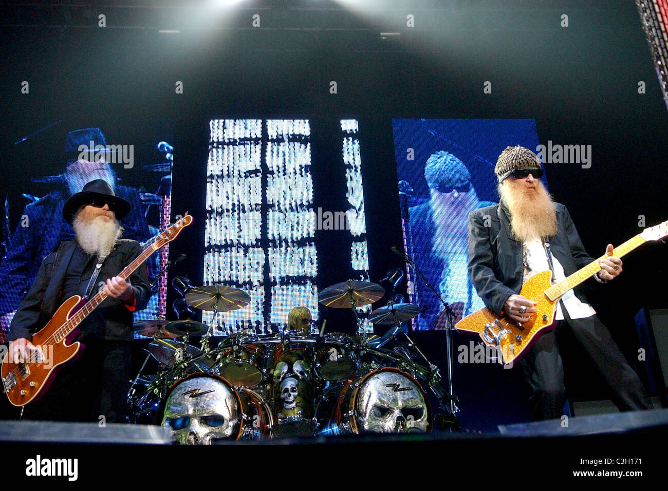 ZZ Top performing live in concert at Heineken Music Hall Amsterdam ...