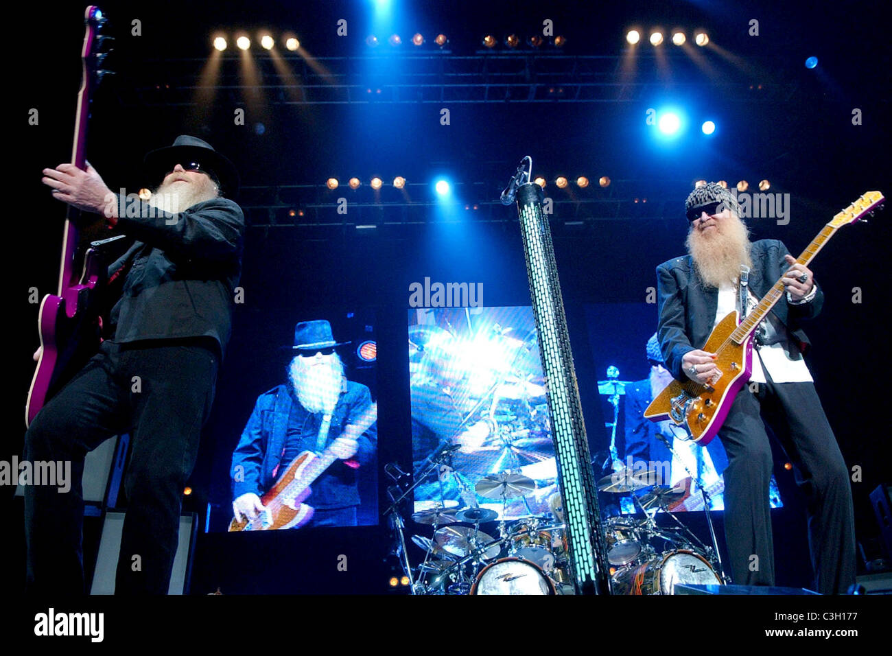 ZZ Top performing live in concert at Heineken Music Hall Amsterdam ...