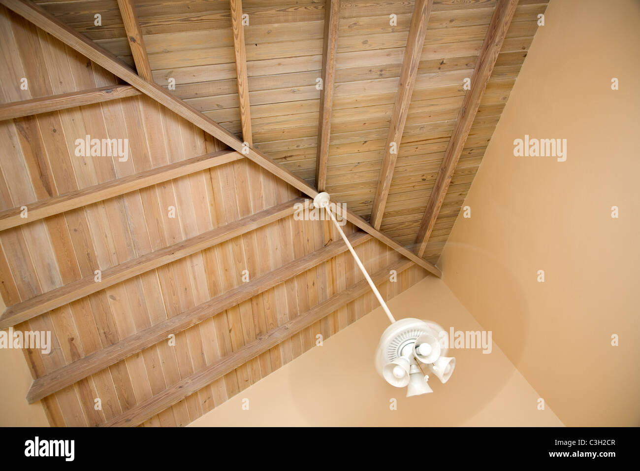 Timber Ceiling Construction Fan High Resolution Stock Photography and ...