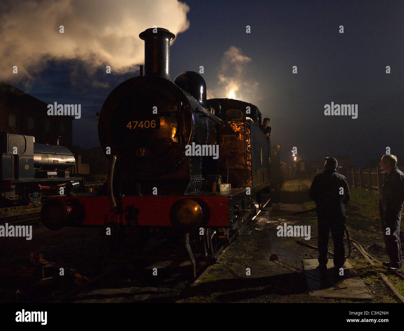 LMS 3F 0-6-0 'Jinty' no: 47406 at Lincolnshire Wolds Railways Easter ...