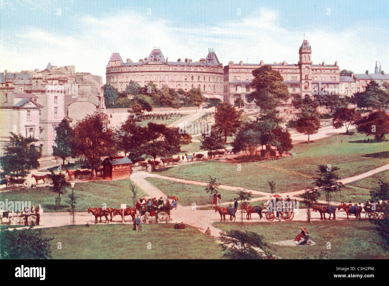 Harrogate, North Yorkshire, England in the late 19th century Stock ...