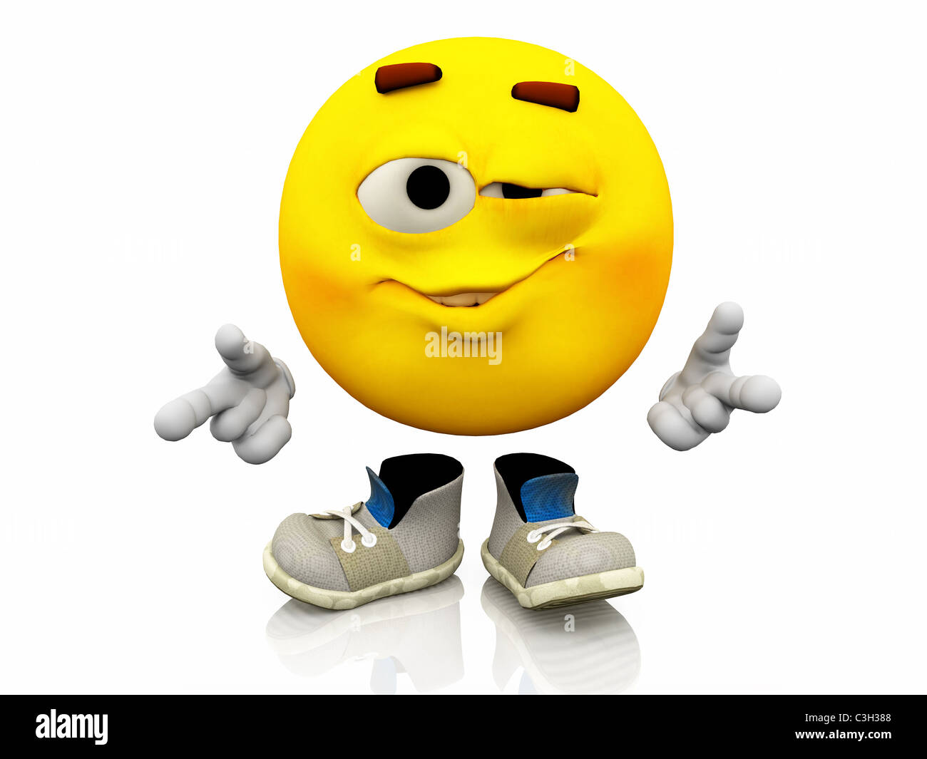 Smiley, Emoticon. Facial expression. Wink emotional expression on a ...