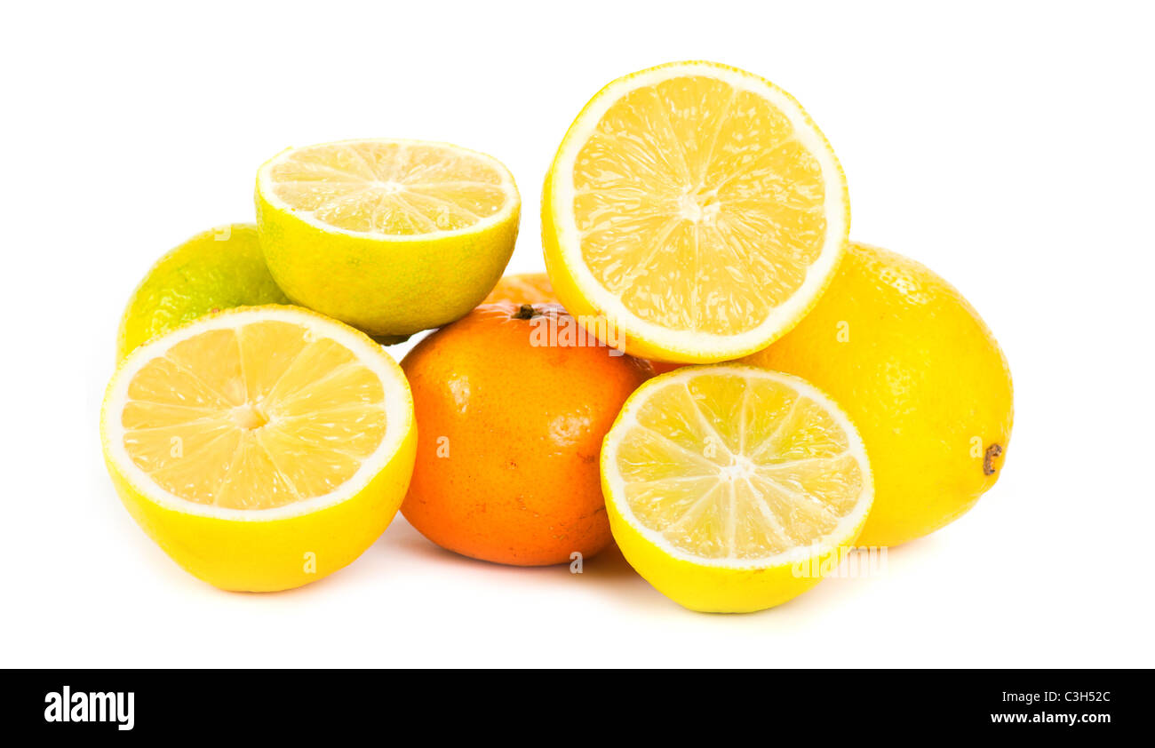 Set fruit orange apple Cut Out Stock Images & Pictures - Alamy