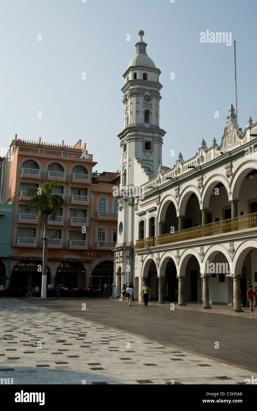 Mexico. Veracruz city. Municipal Palace (17th-18th centuries Stock ...