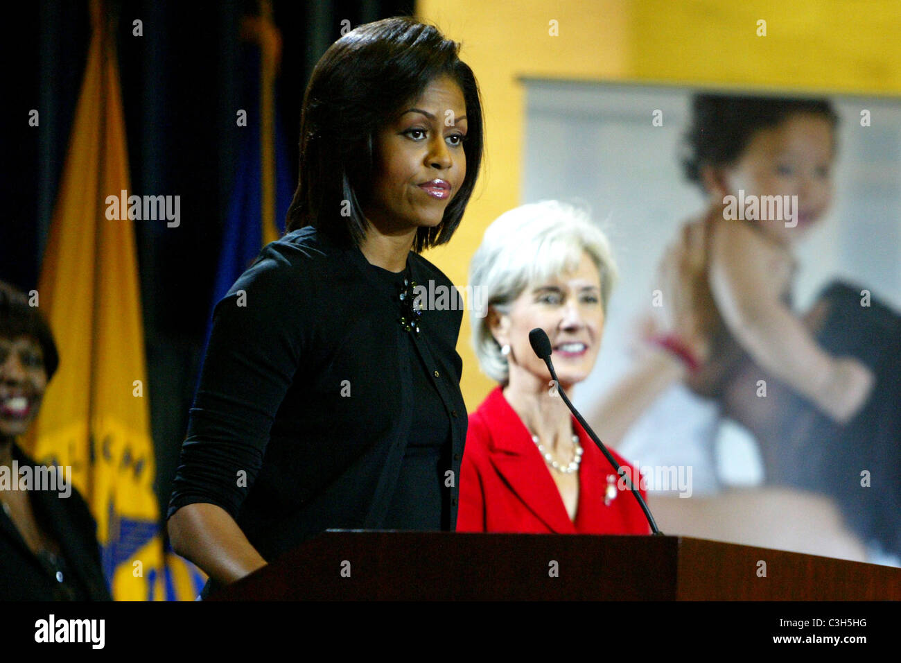 First Lady Michelle Obama spoke to employees of the Department of ...