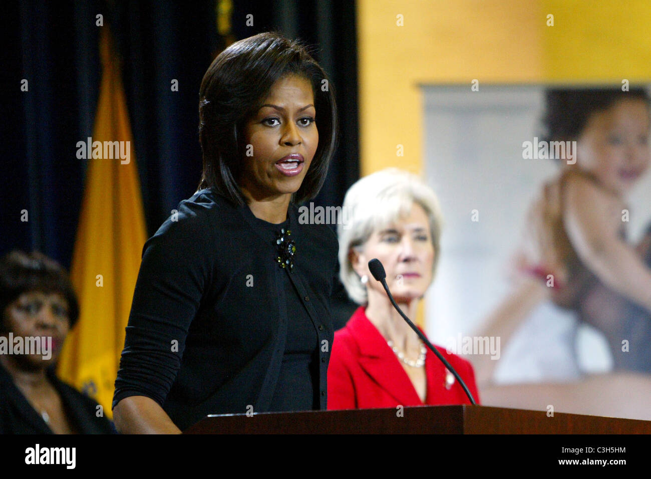 First Lady Michelle Obama spoke to employees of the Department of ...