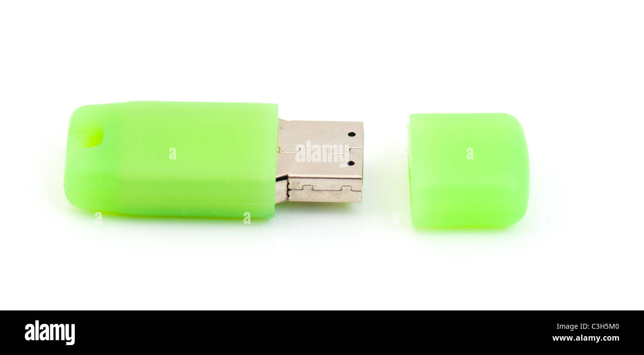 Usb flash drive on white Stock Photo - Alamy