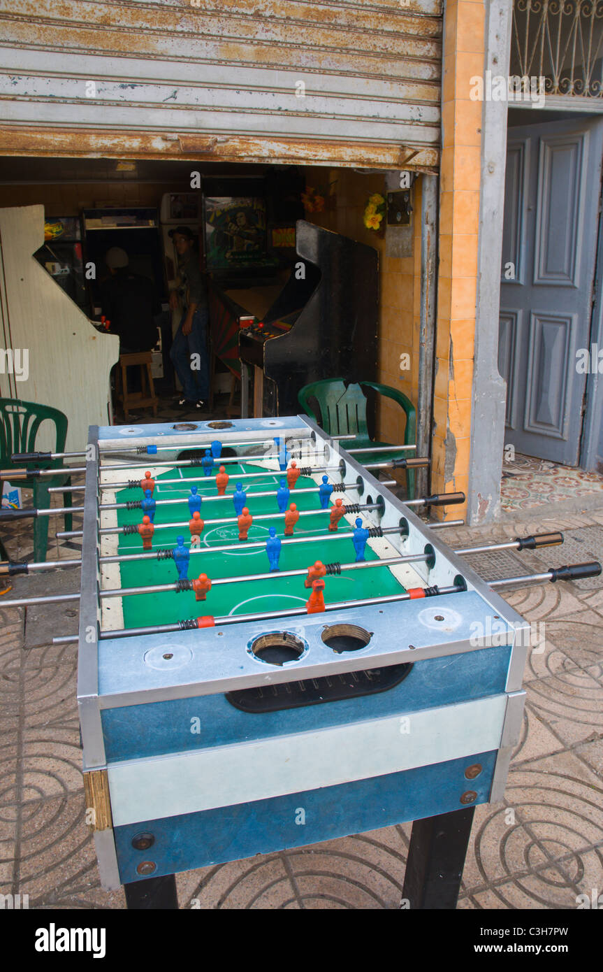Table football game Medina old town Casablanca central Morocco northern ...