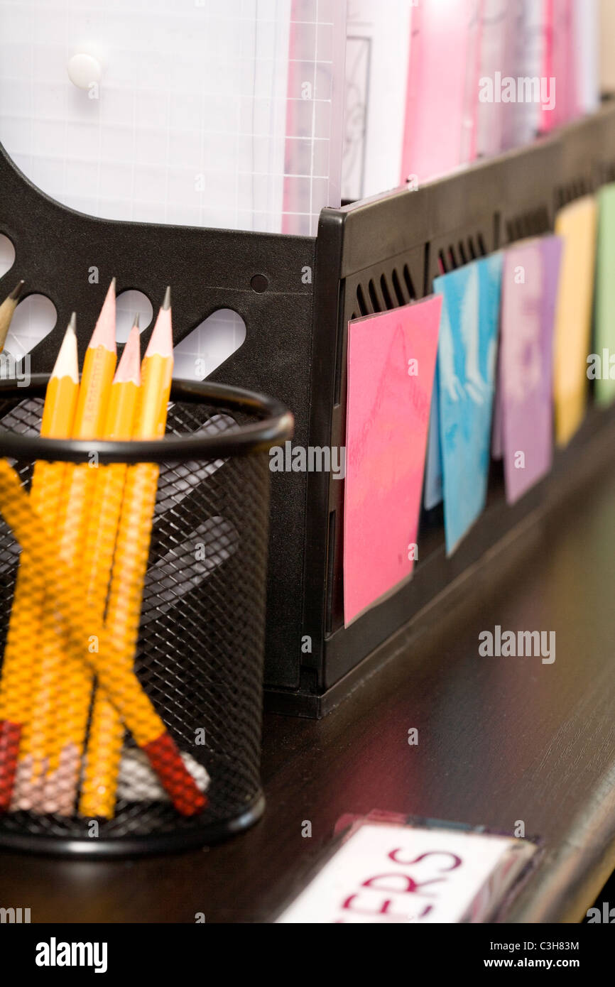 File folder in classroom Stock Photo - Alamy