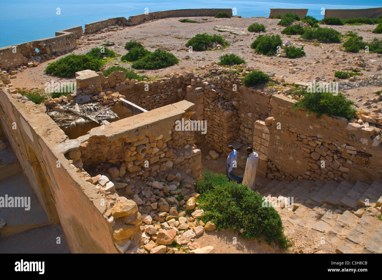 Kasbah the ruined fortress area Agadir the Souss southern Morocco ...