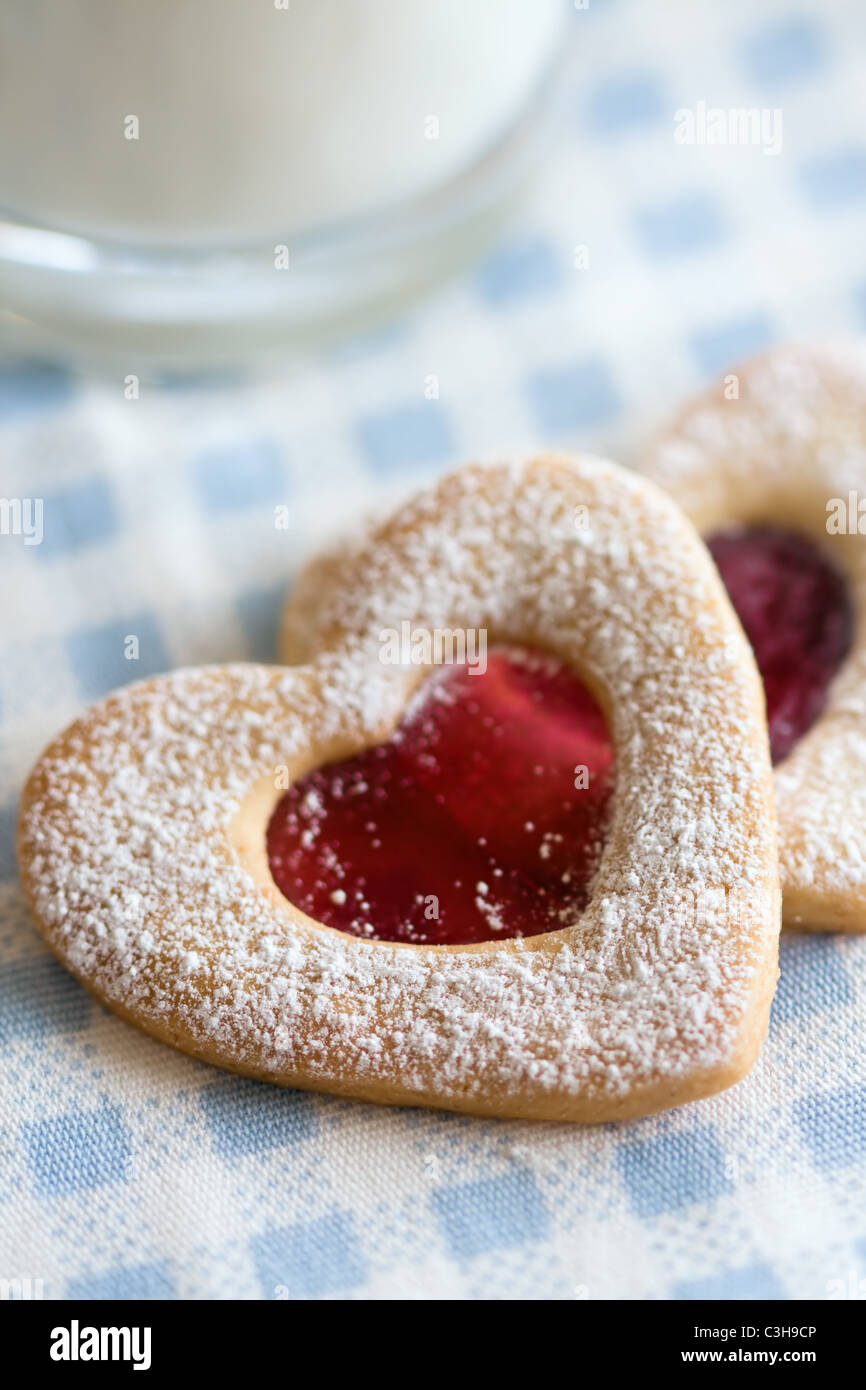 Heart shaped cookies Stock Photo - Alamy