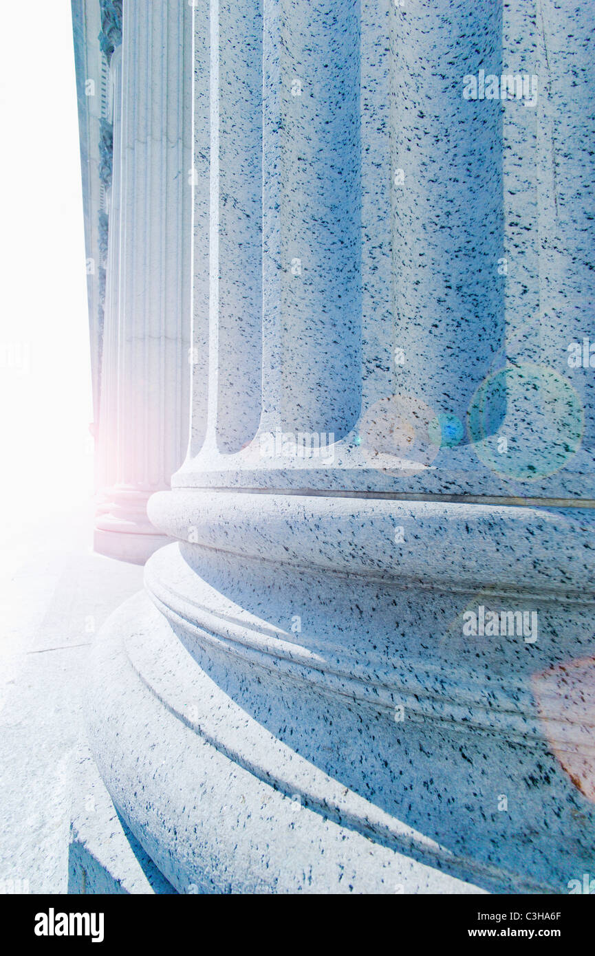 Close up of column in sunlight Stock Photo - Alamy