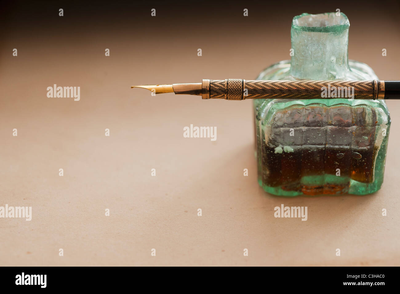 Glass Ink Well High Resolution Stock Photography and Images - Alamy
