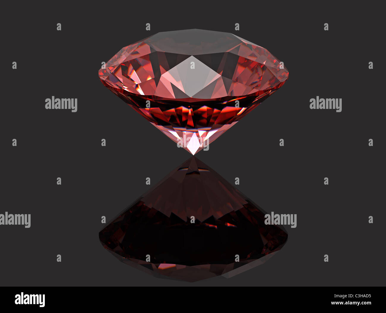 Red diamond ruby gemstone isolated on black Stock Photo - Alamy