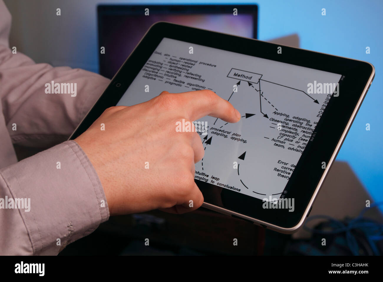 Engineering on an iPad tablet Stock Photo - Alamy