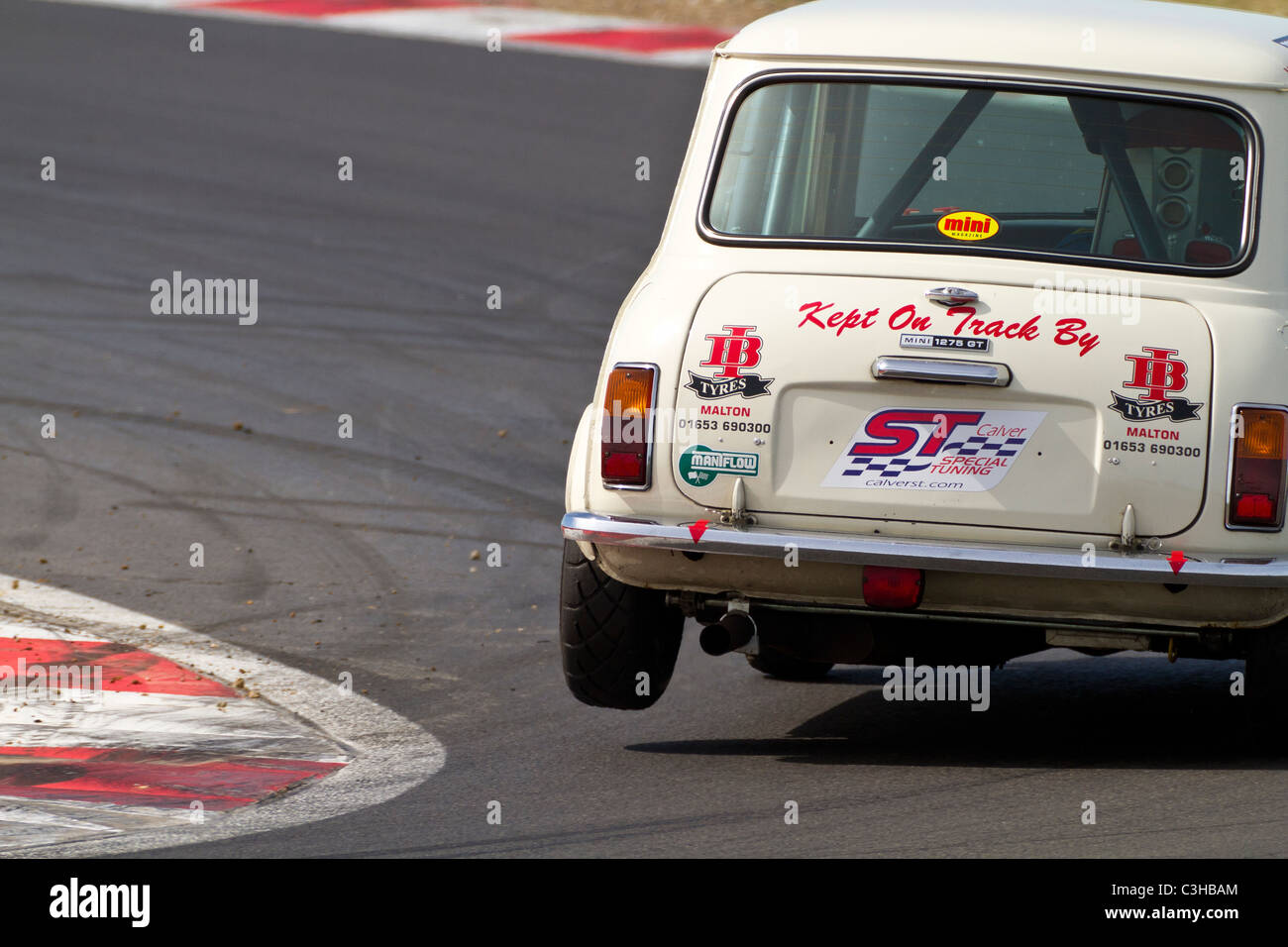 1974 Morris Mini Clubman with driver Keith Calver during the CSCC ...