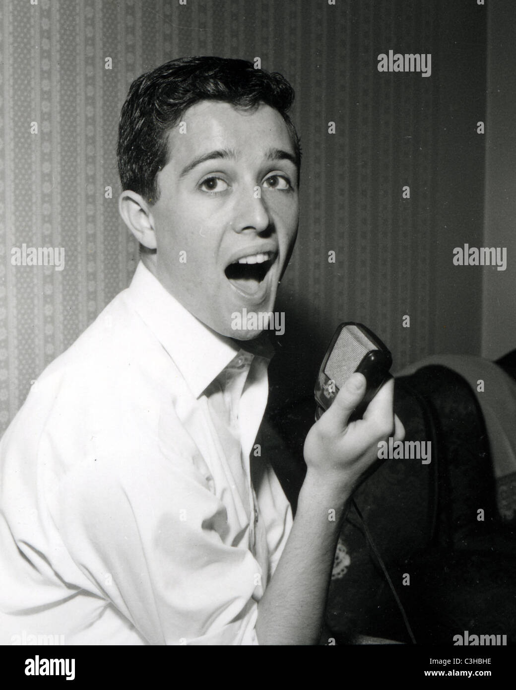 BARRY BARNETT UK pop singer about 1958 Stock Photo - Alamy