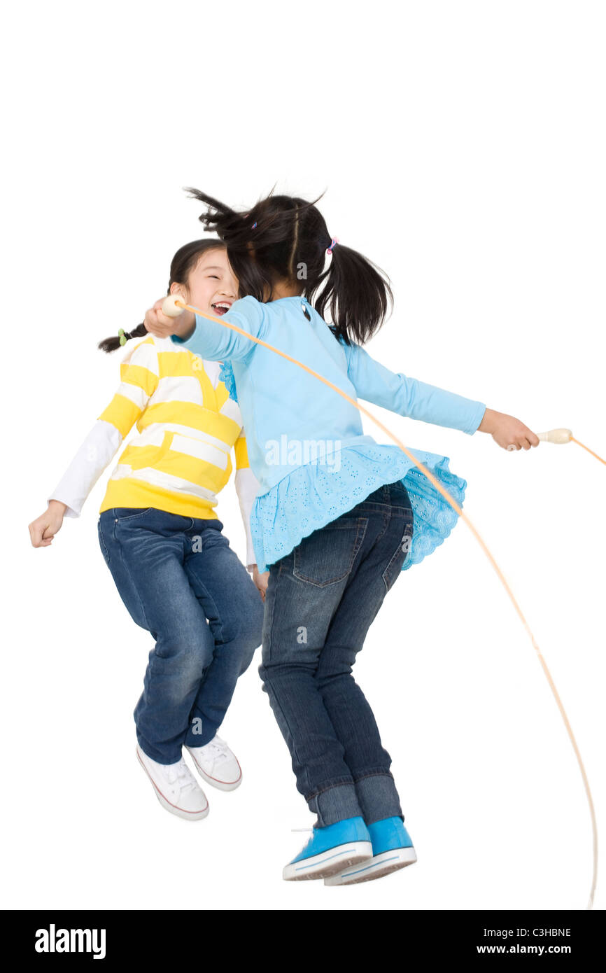 Asian children jump rope hi-res stock photography and images - Alamy