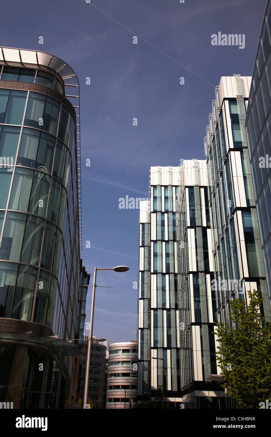 Architecture in Spinningfields Manchester UK Stock Photo - Alamy