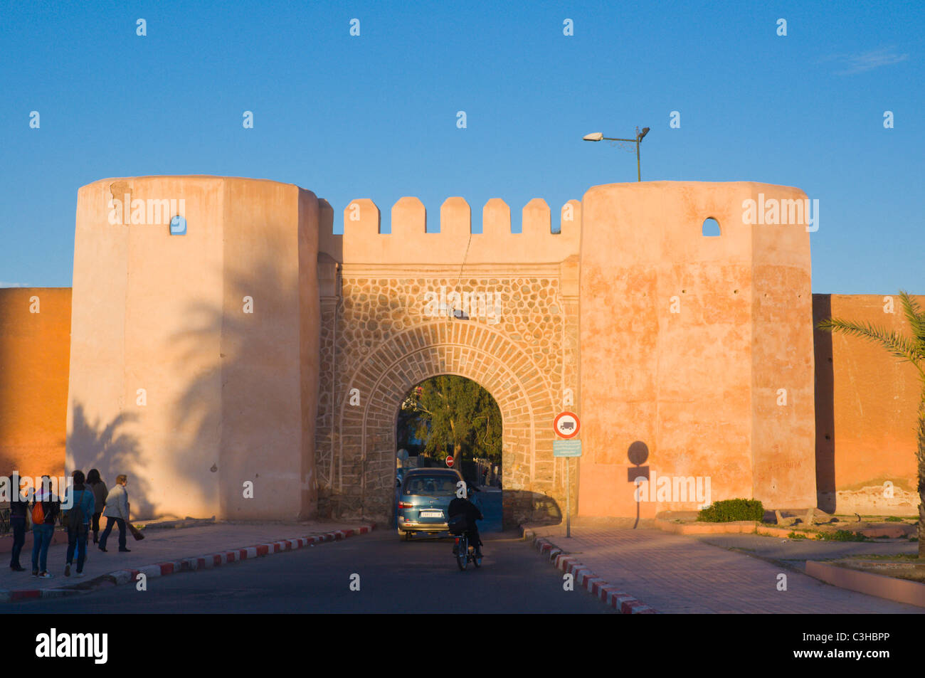 Bab al-Jdid gate Marrakesh central Morocco Africa Stock Photo - Alamy