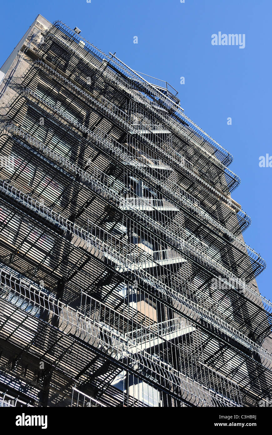 Exterior fire escapes hi-res stock photography and images - Alamy