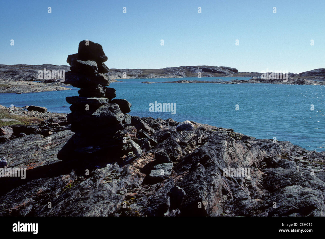 Inuit People Canada Inukshuk Stock Photos & Inuit People Canada ...