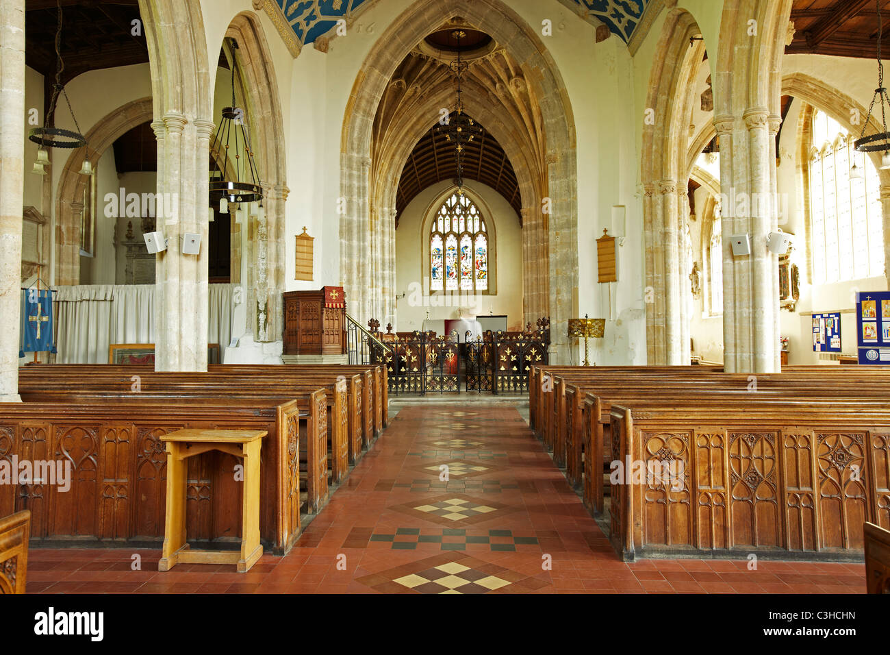 The Church of St John the Baptist, Axbridge, Somerset, England Stock ...