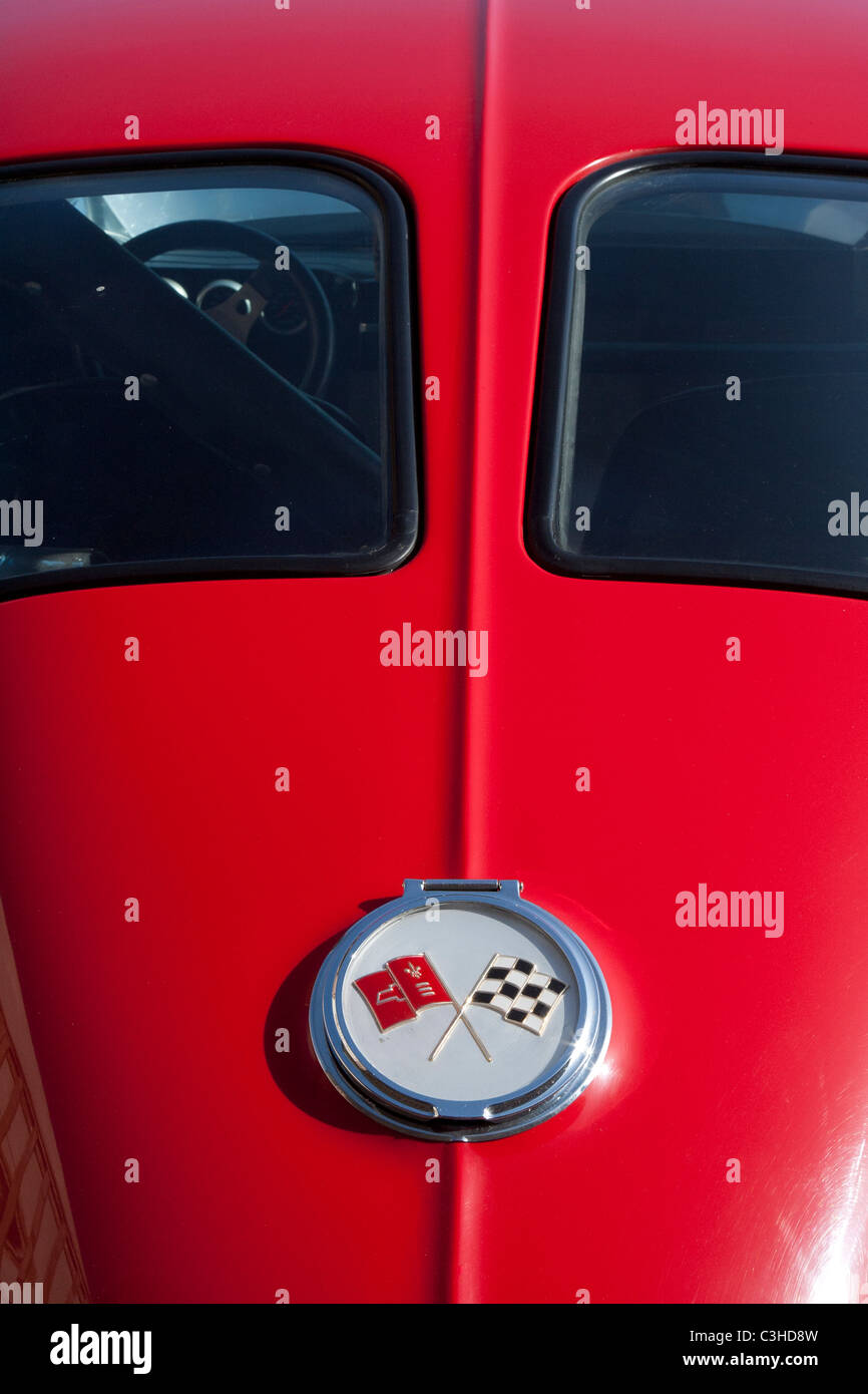 Rear End of Red Chevrolet Corvette Stock Photo - Alamy