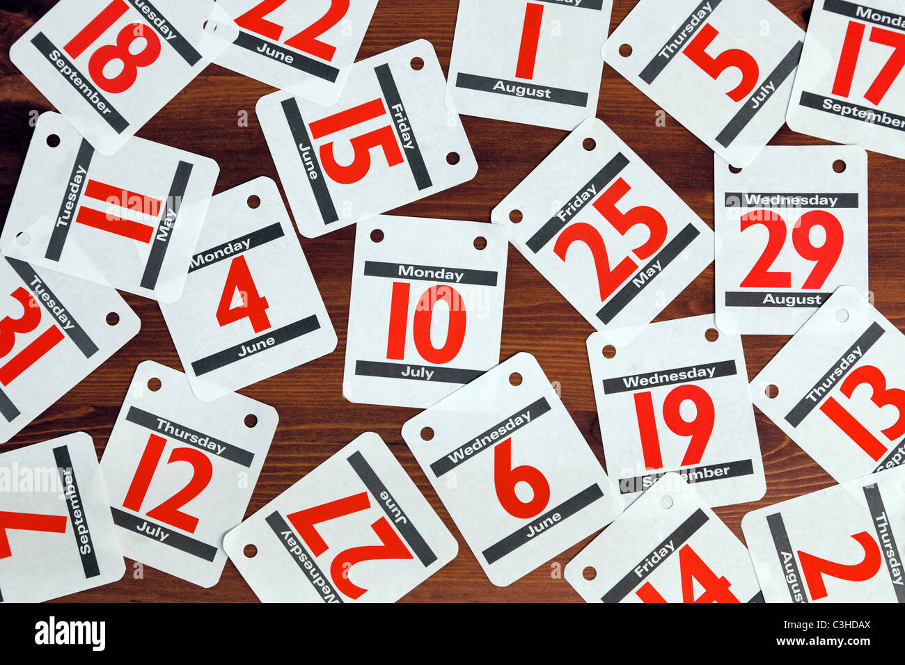 Monthly calendar hi-res stock photography and images - Alamy