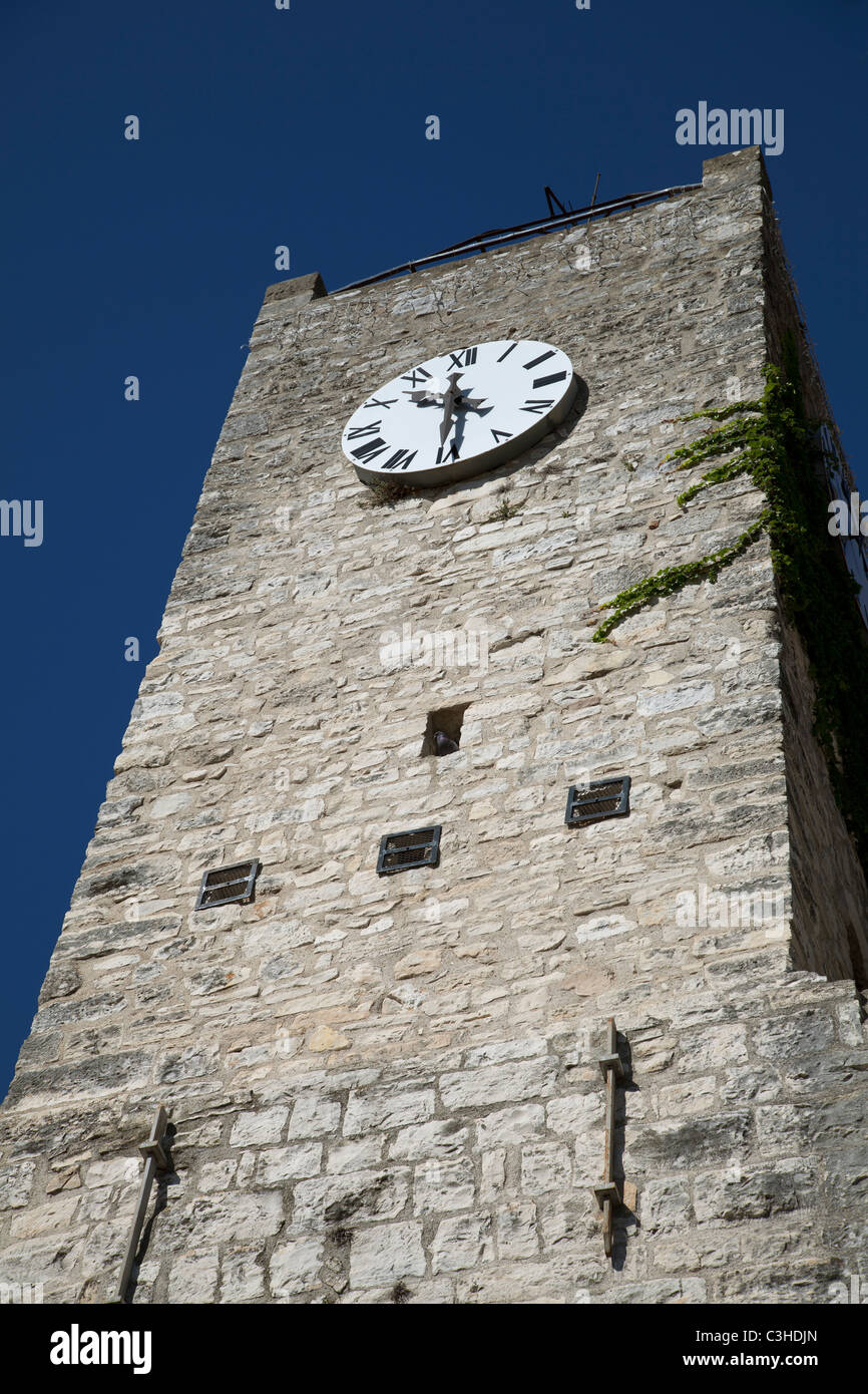 Medieval belfry at Vézénobres in the Cévennes Stock Photo - Alamy