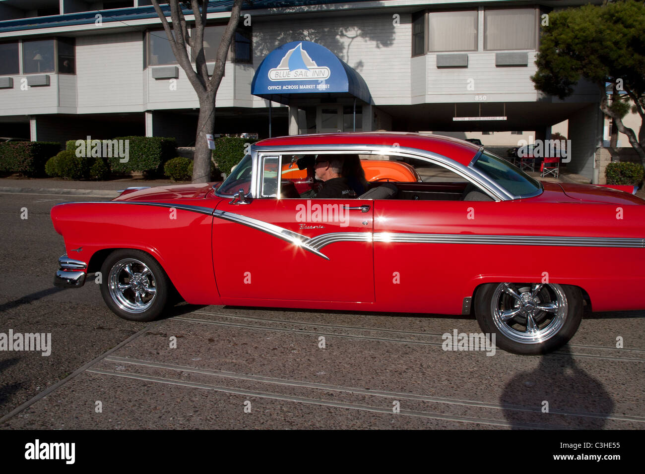 Red Ford Victoria Stock Photo - Alamy