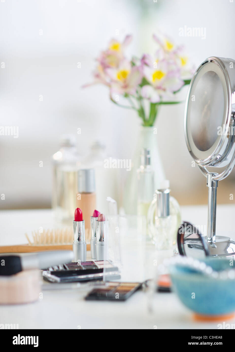 Cosmetics table hi-res stock photography and images - Alamy