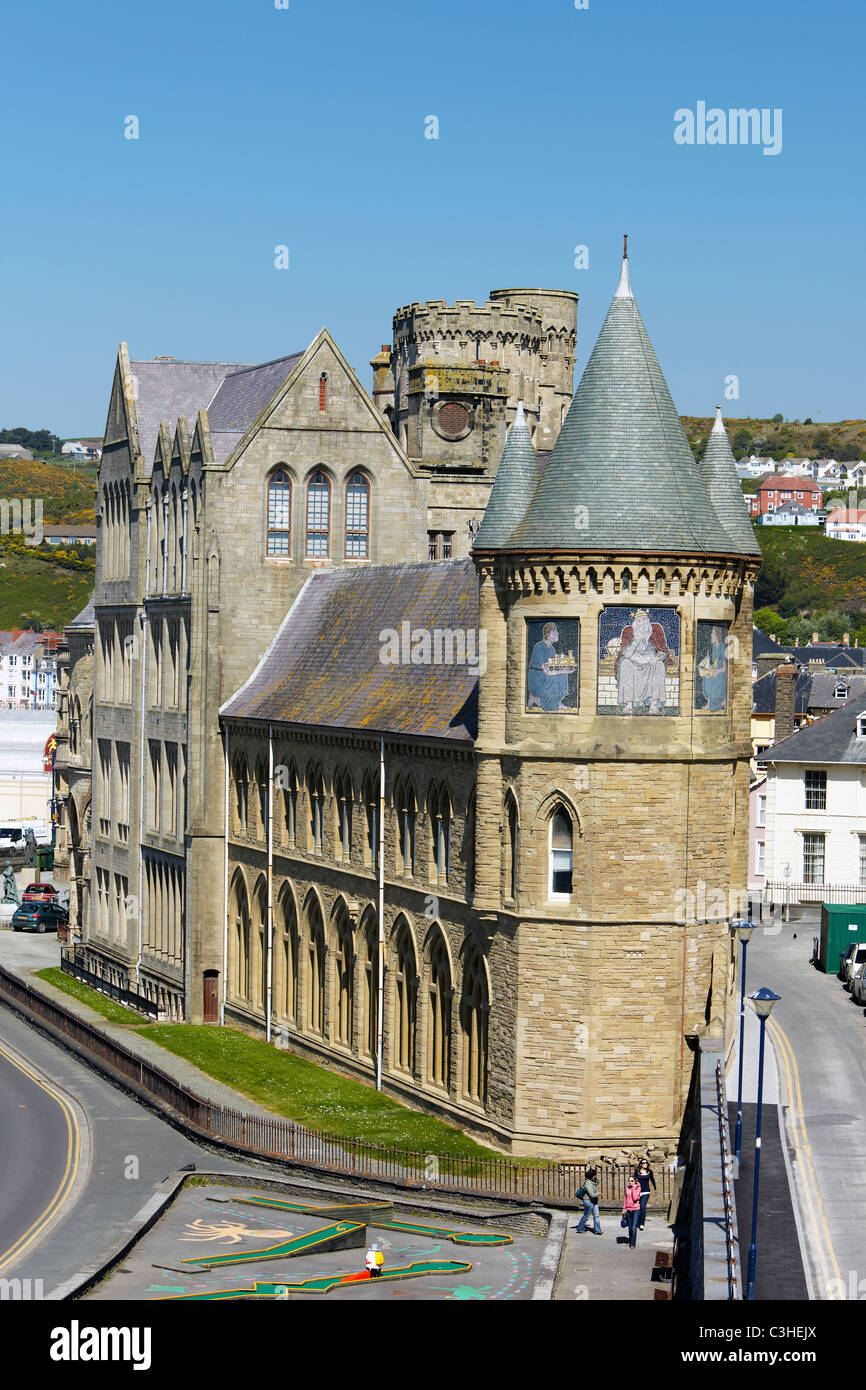 Aberystwyth university wales uk ceredigion mural hi-res stock ...