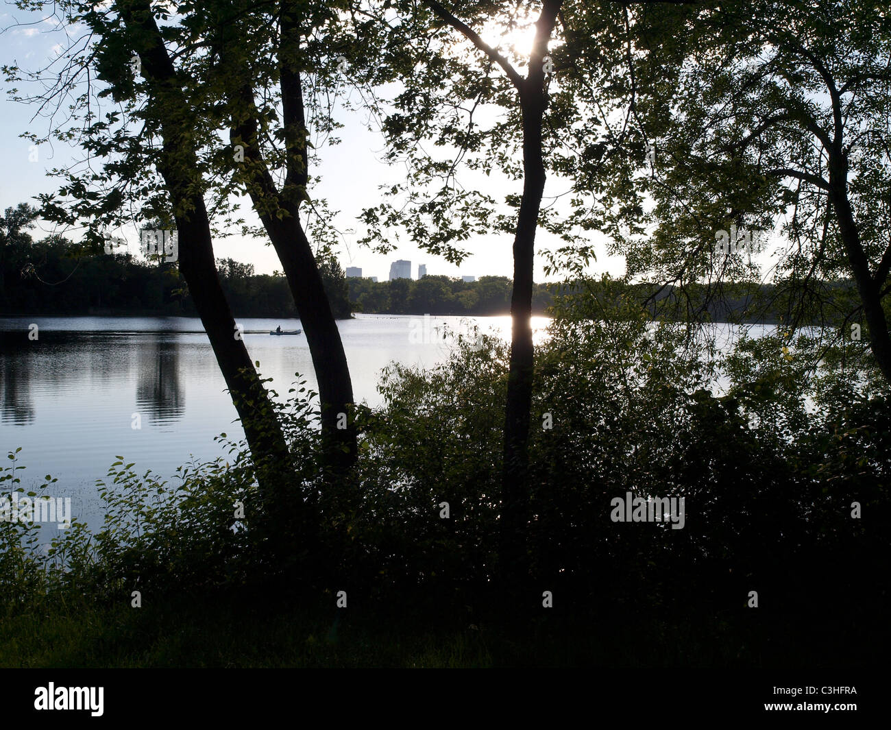Cedar Lake in Minneapolis, MN on a Saturday morning - June 2010 Stock ...