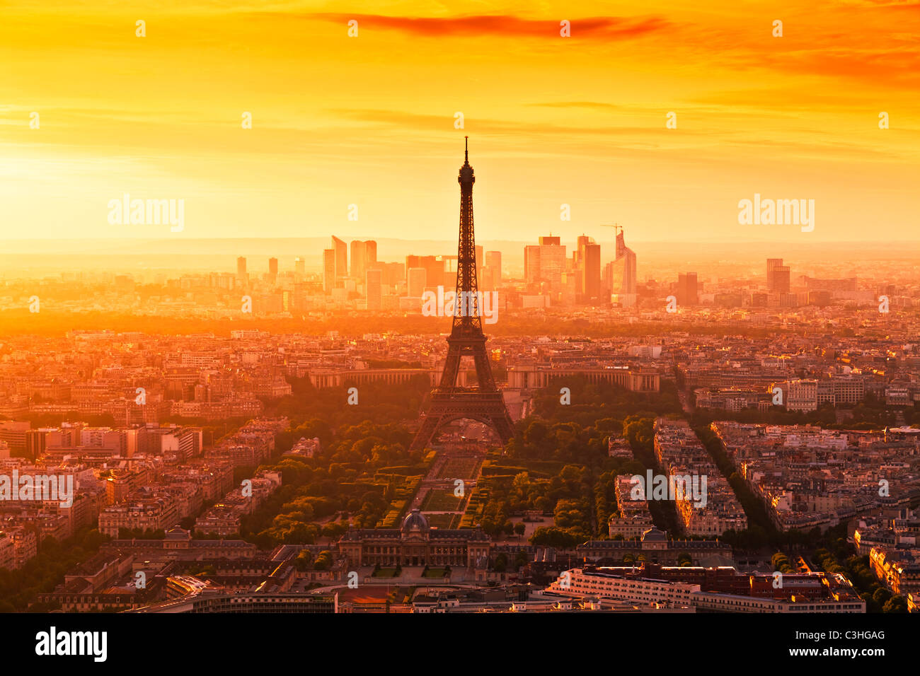 Paris nobody sunset hi-res stock photography and images - Alamy