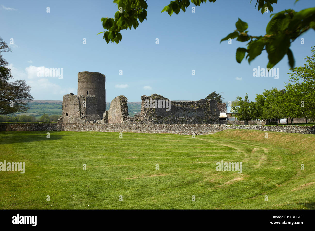 Tretower Castle, Wales, UK Stock Photo - Alamy