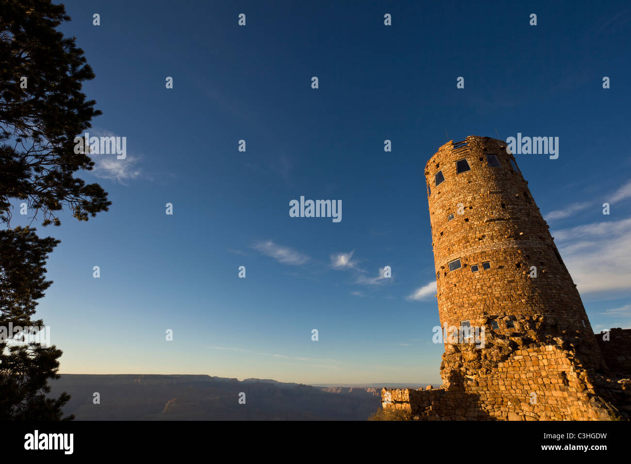Desert View Watchtower, designed by architect Mary Colter, along the ...