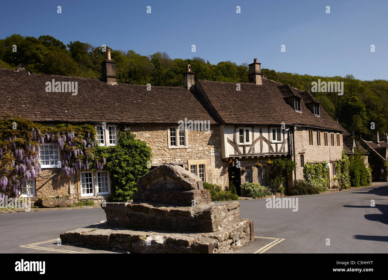 Village wiltshire uk cotswolds pretty quaint medieval historic ancient ...