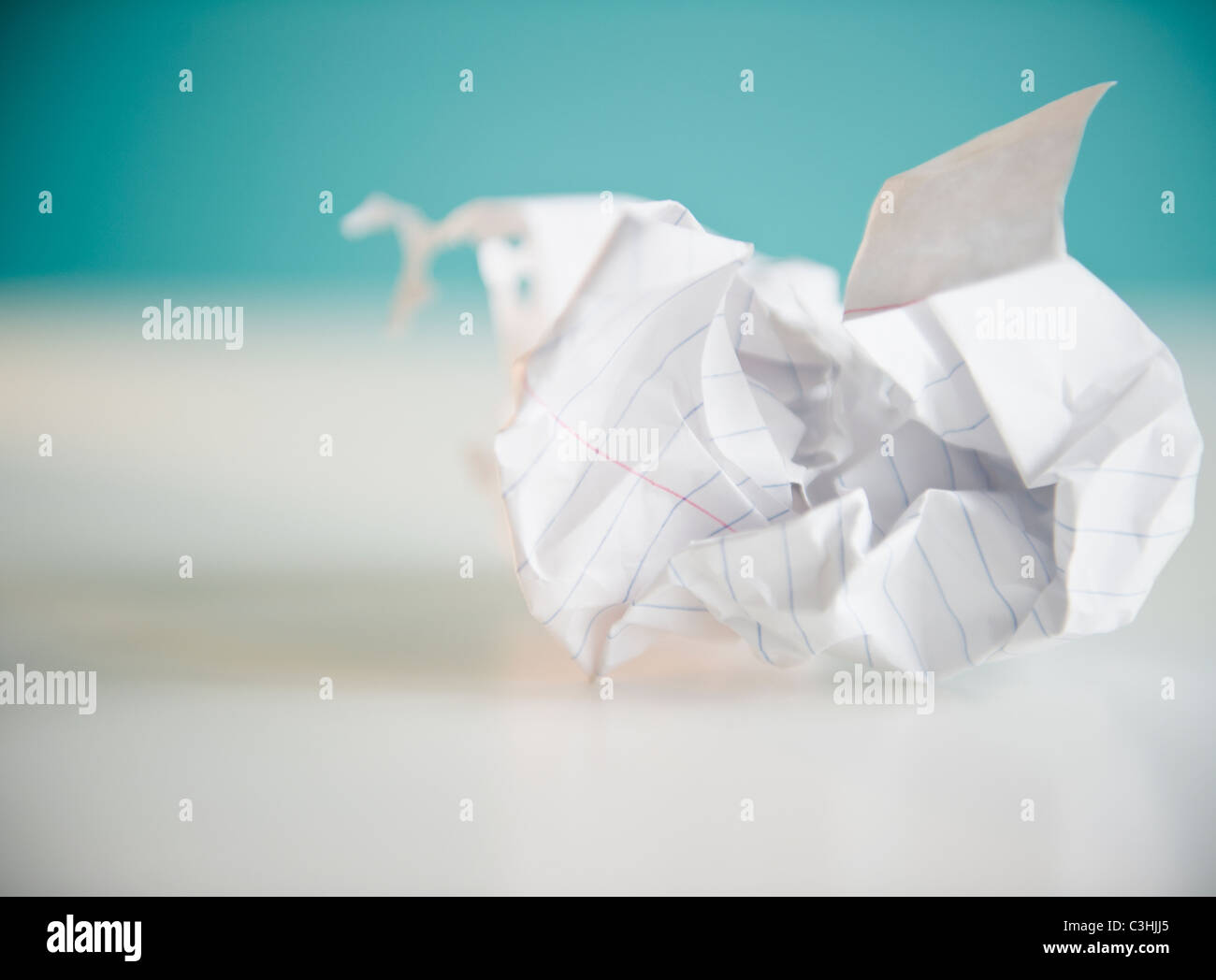 Studio shot of crumpled paper Stock Photo - Alamy