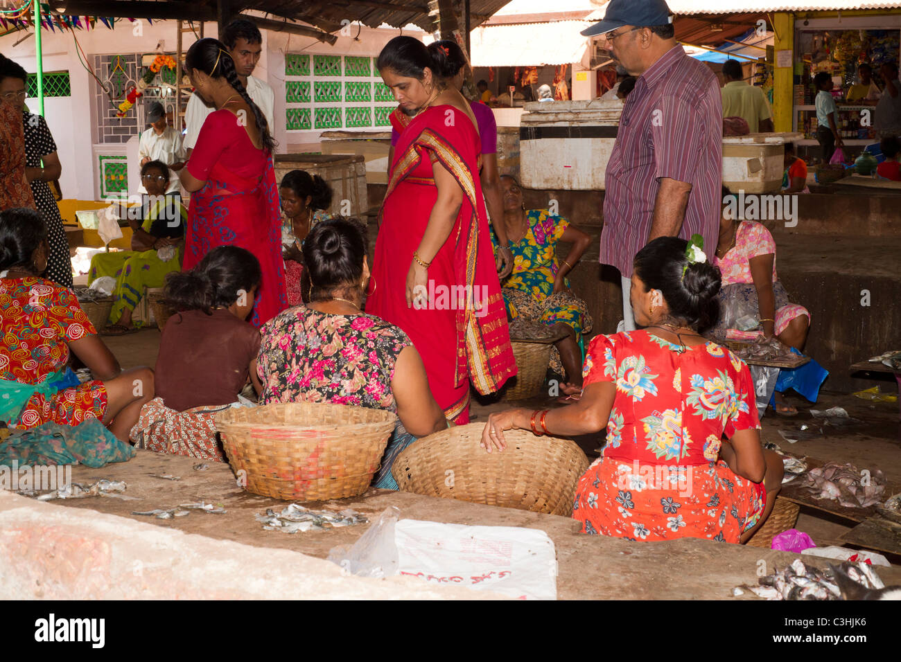 Goa calangute fish market hi-res stock photography and images - Alamy
